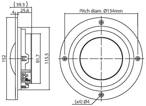 Vifa 3″ Dome Midrange – D75MX-41-08 | Speaker Re Store